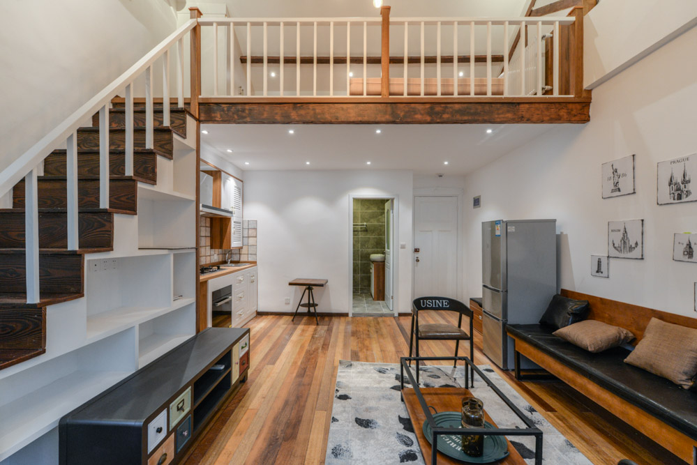 Shanghai Lane House for rent: 1BR Loft Apartment near Jing'an Temple